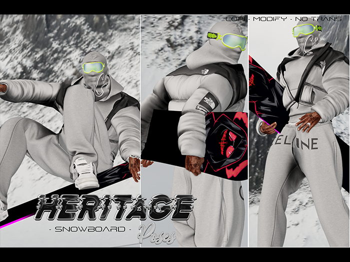 Second Life Marketplace Htg Snowboard